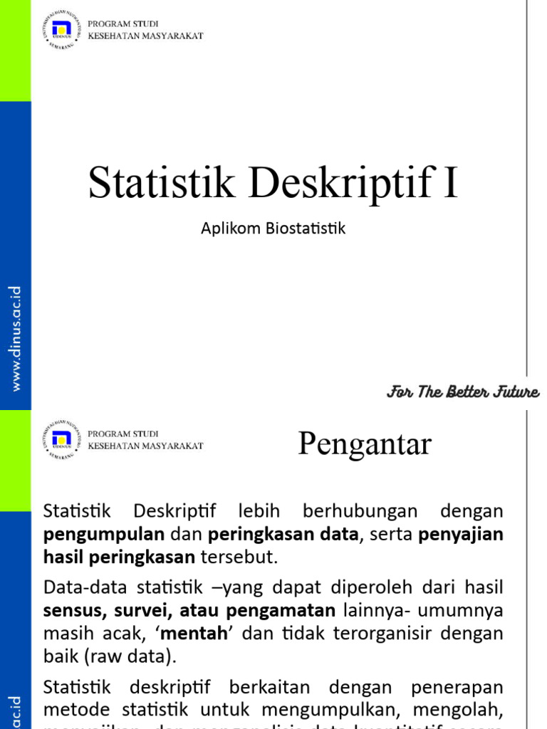 Statistik Deskriptif | PDF