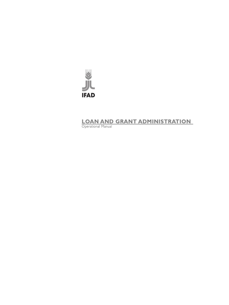 IFAD Loan and Grants Operational Manual | PDF | Loans | Procurement