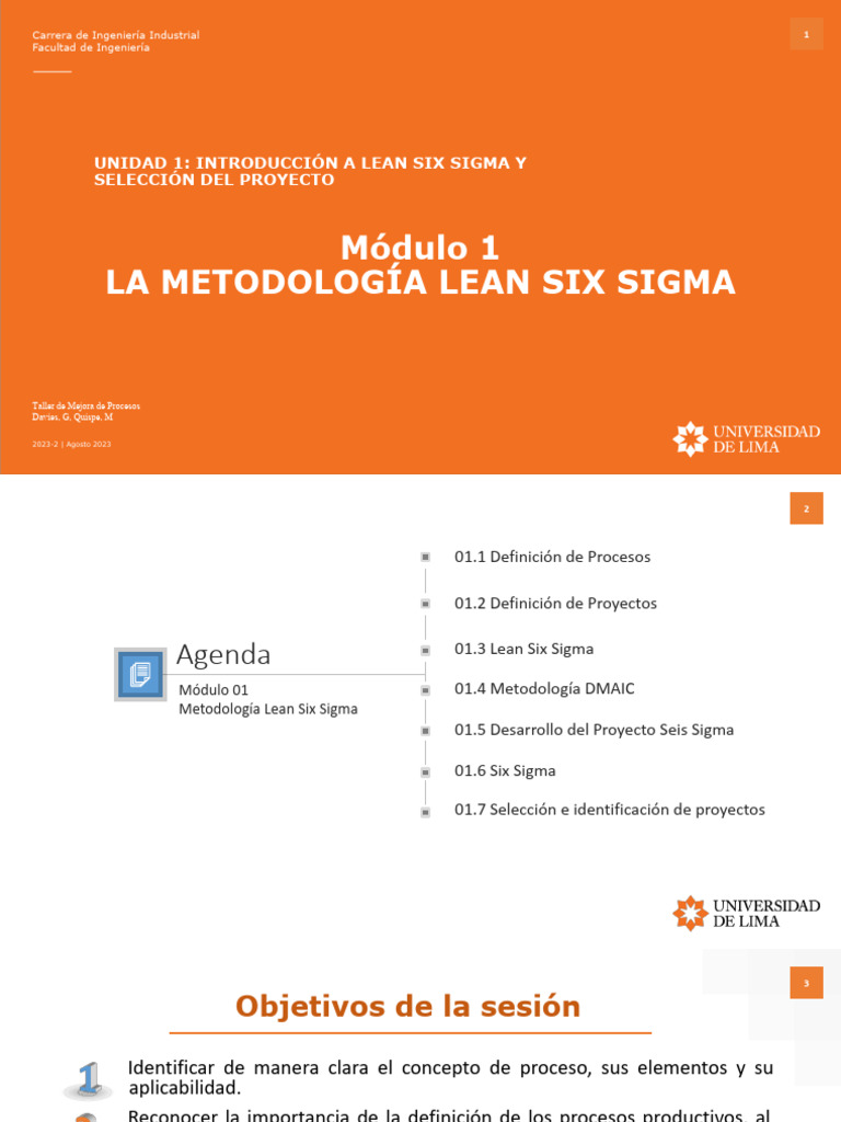 2023-2 - Modulo 01 - Metodologia Lean Six Sigma | PDF | Six Sigma | Lean Manufacturing