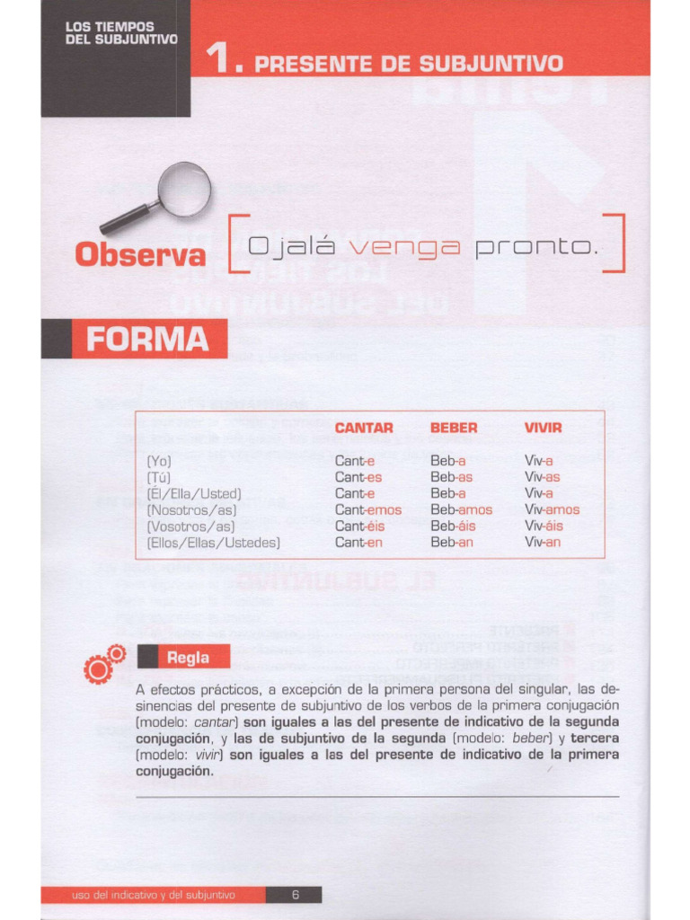 Ejercicios Presente de Subjuntivo | PDF