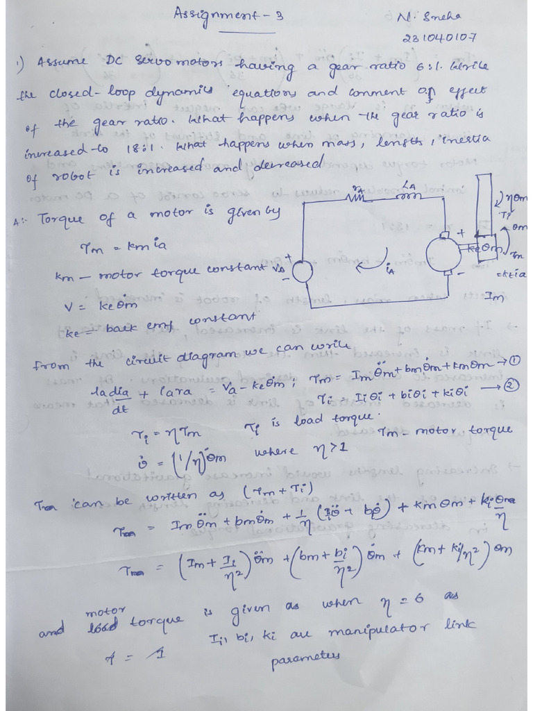 Robotics Assignment 3 | PDF