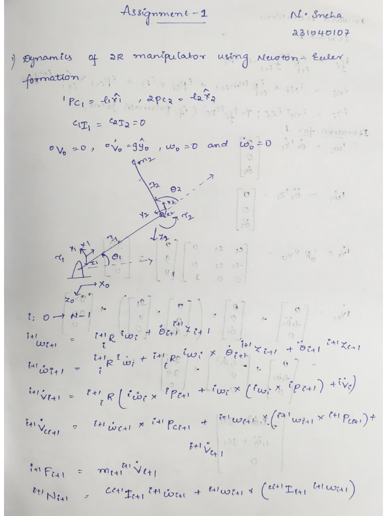 Robotics Assignment 2 | PDF