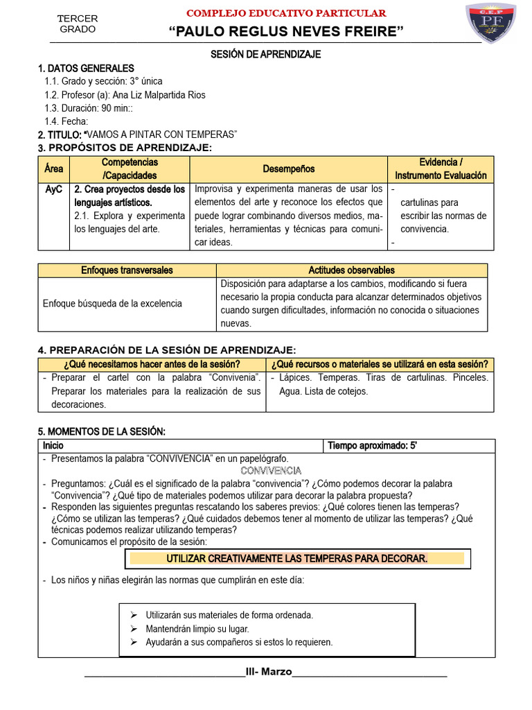 20 ARTE VAMOS A PINTAR CON TEMPERAS | PDF | Aprendizaje