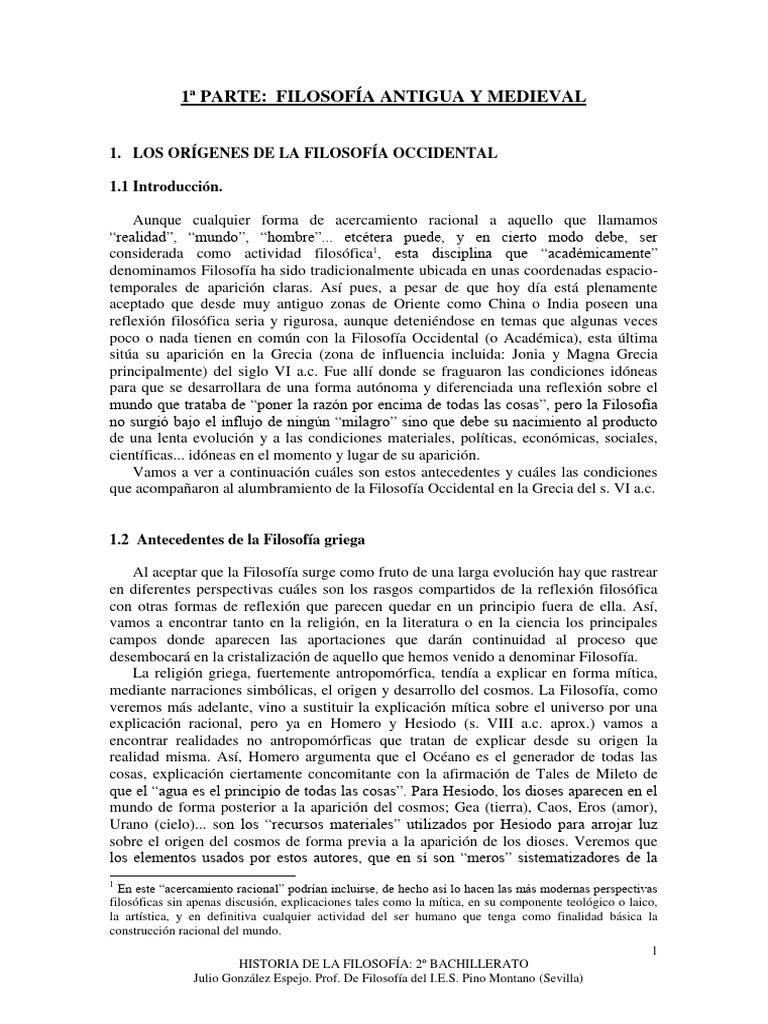 Orígenes de la Filosofía Occidental | PDF | Platón | Conocimiento