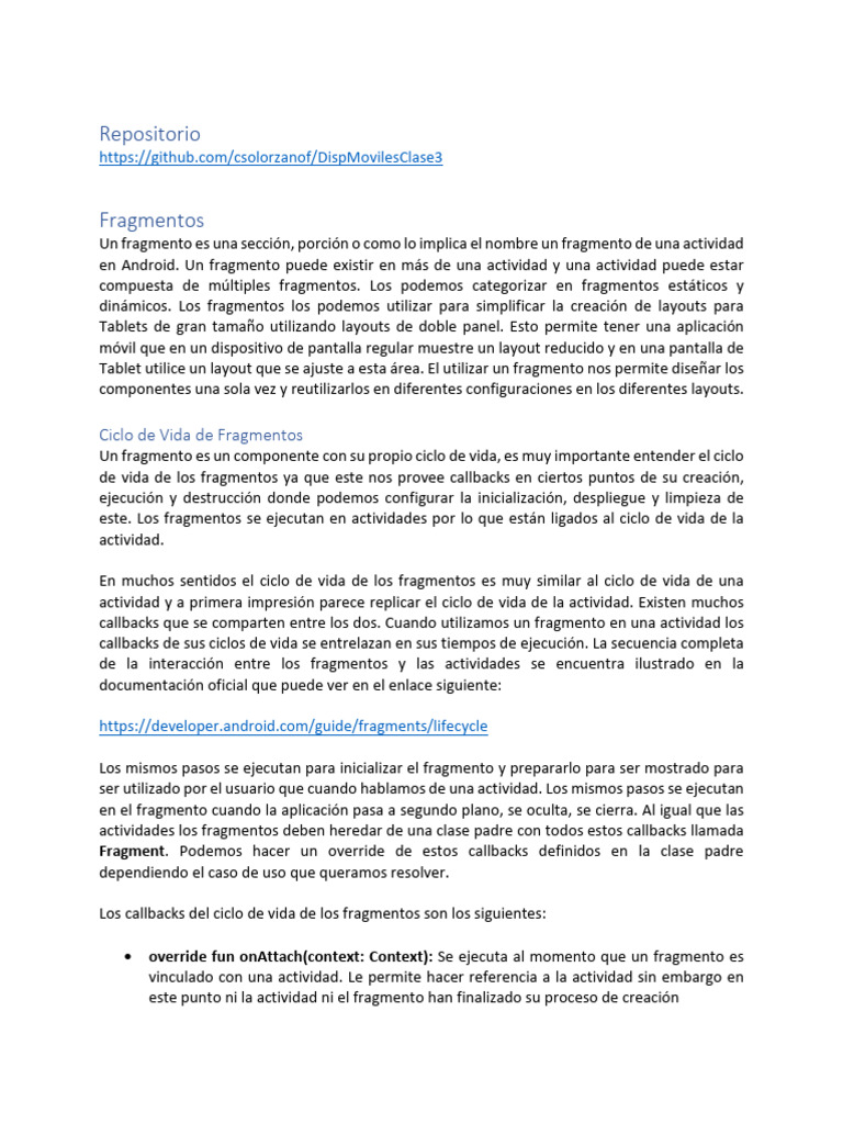 Notas Clase 3 | Descargar gratis PDF | Tableta | Devolución de llamada (programación de computadora)