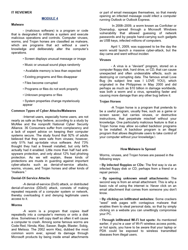 It-Reviewer 2023 | PDF | Computer Virus | Malware