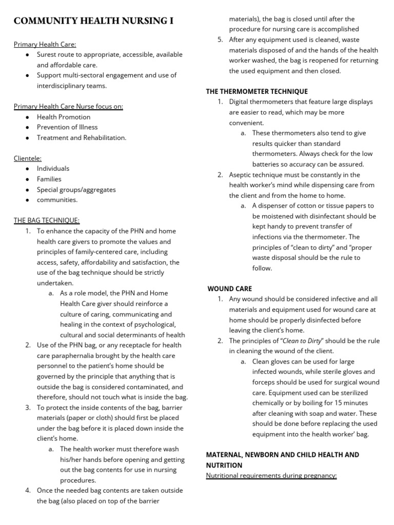 CHN Notes PT.2 | PDF | Nursing | Breastfeeding
