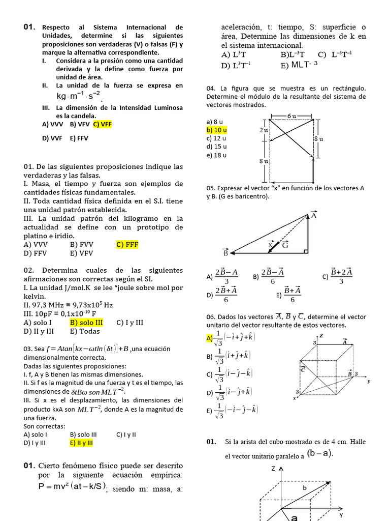 Repaso pc1 | PDF | Velocidad | Aceleración