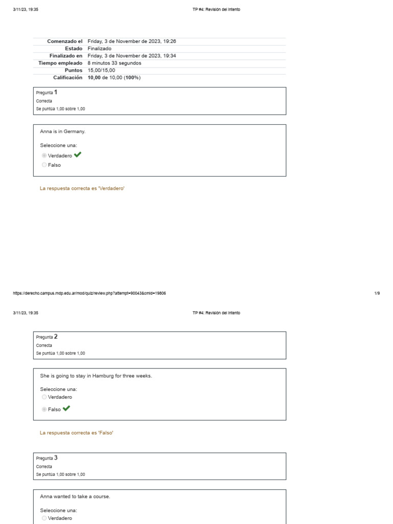 TP #4 - Revisión Del Intento | PDF