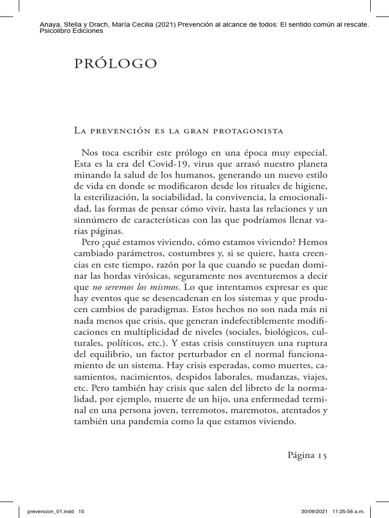 U11-Anaya y Drach-2021-Prevencion Al Alcance de Todos | PDF | Resiliencia psicológica | Pensamiento