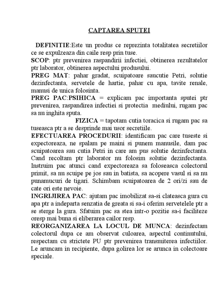 Captarea Sputei | PDF