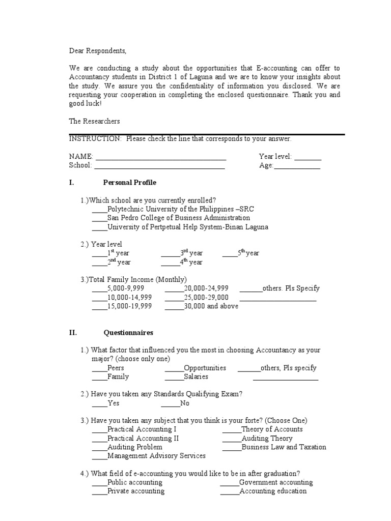 Questionnaire For Effectivity of Students) | PDF