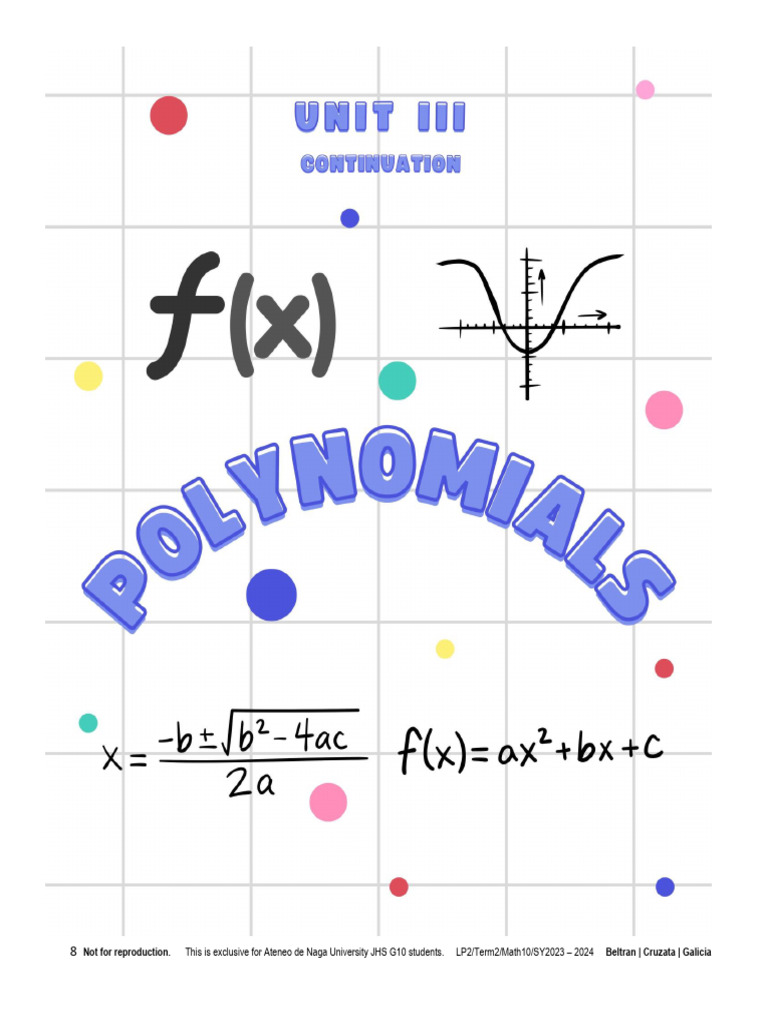 Graphing Polynomial Functions PG 8-26 | PDF | Polynomial | Function ...