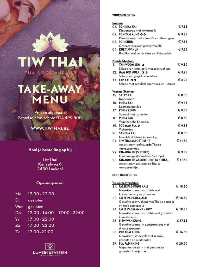 TIW WEB 230127 Menukaart TakeAway | PDF