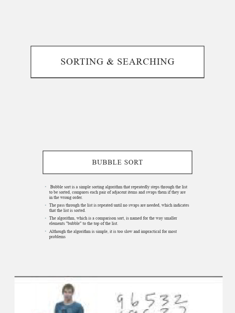 Sorting Searching | PDF | Computer Programming | Applied Mathematics Sorting Searching | PDF | Computer Programming | Applied Mathematics