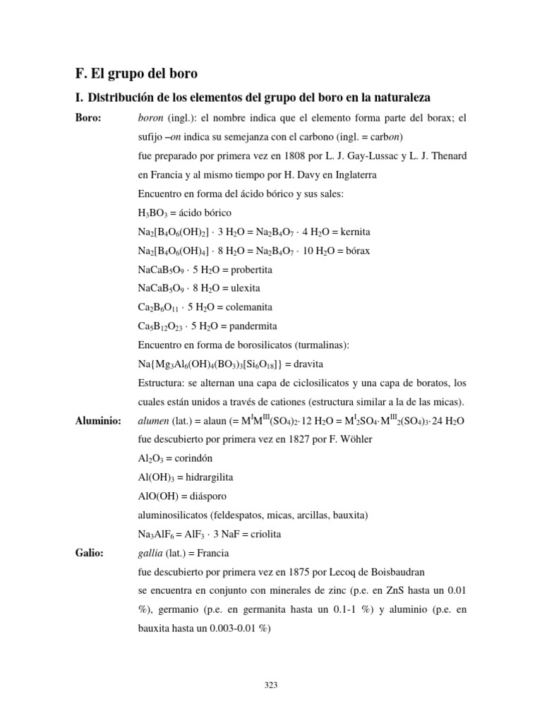 7 El Grupo Del Boro | PDF | Enlace químico | Boro