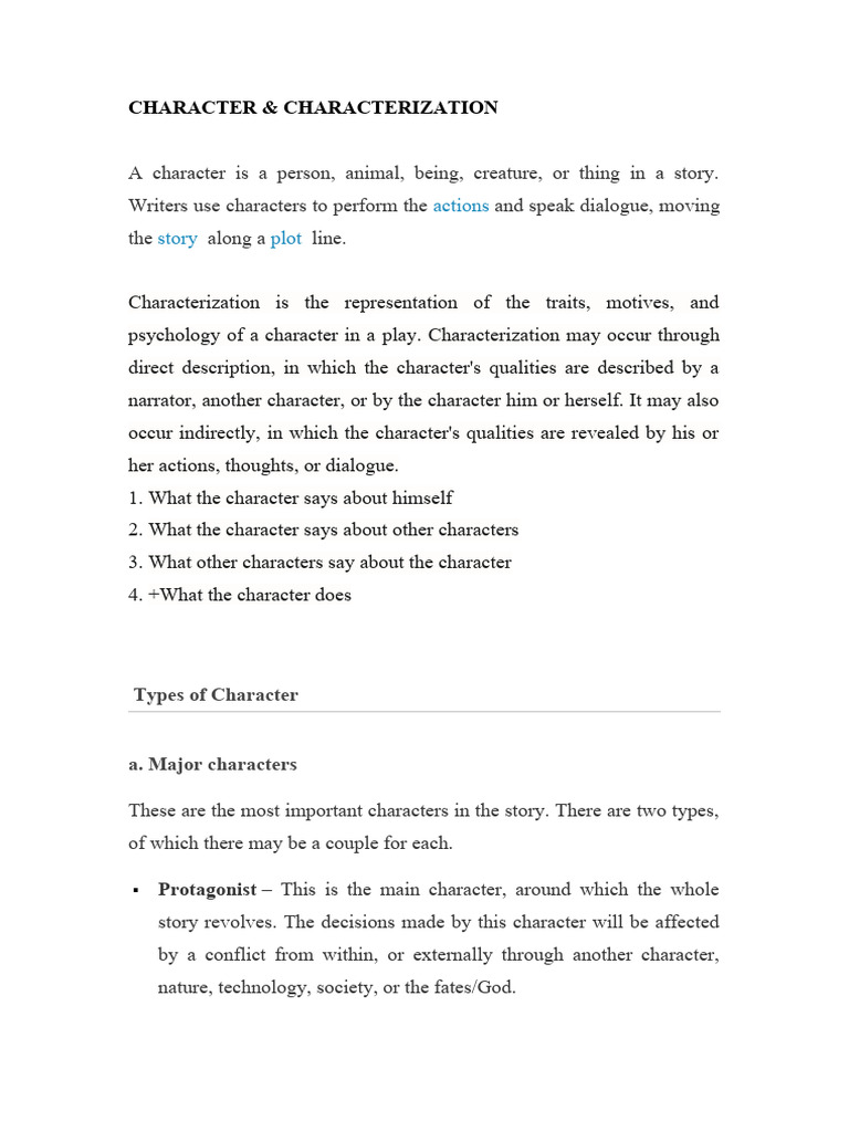 WK 5 - Character Analysis | PDF