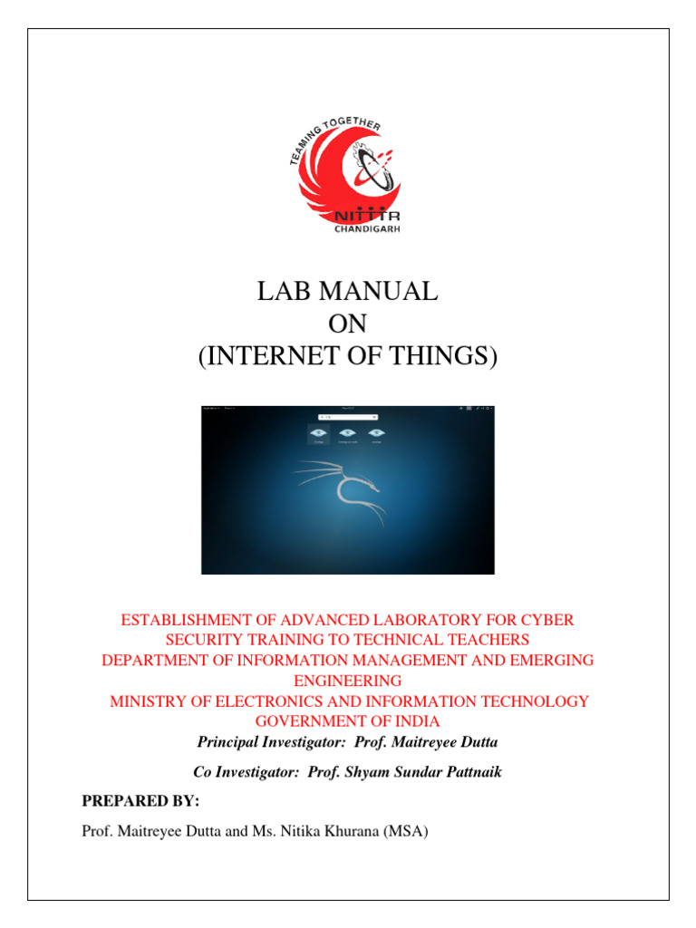 Manual Internet of Things I | PDF | Arduino | Internet Of Things
