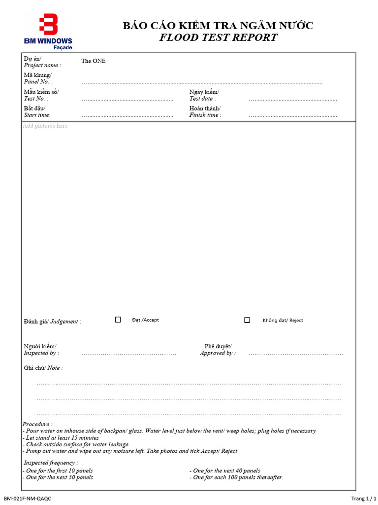 6. Flood test report | PDF