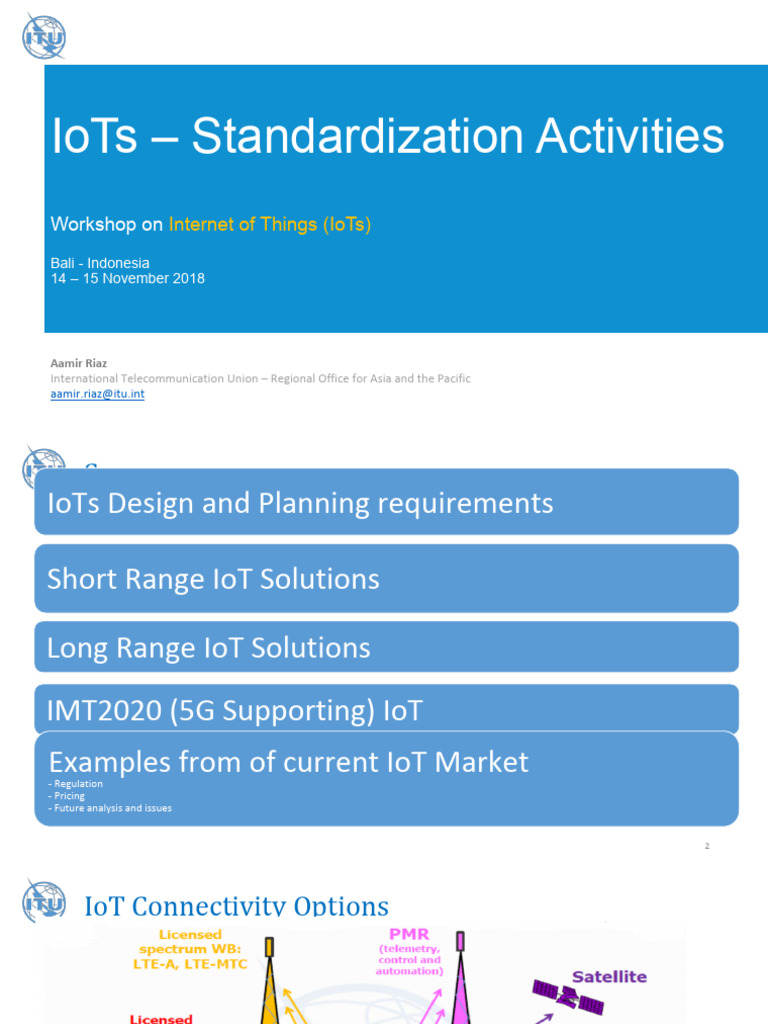 IoT Standardization Workshop 2018 | PDF | Internet Of Things | Cyberspace