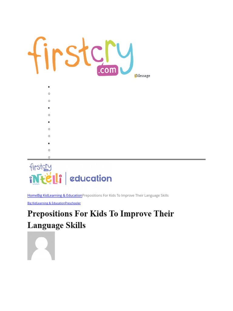 Preposition Pdf Preposition And Postposition English Language