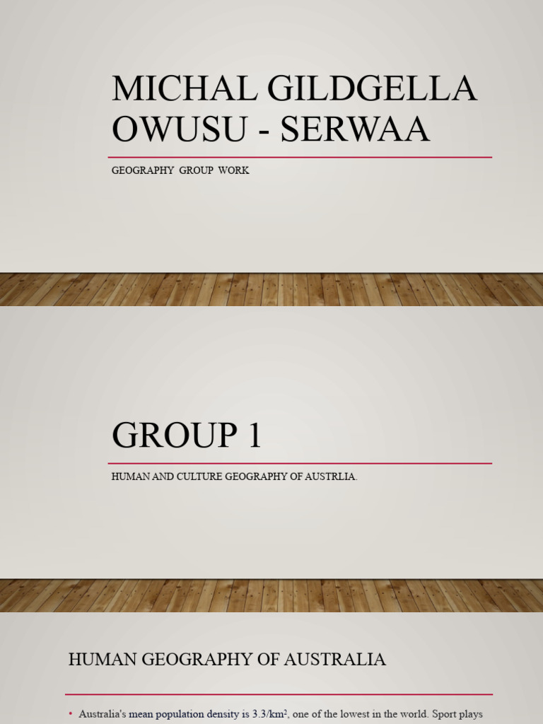 Geography Group Work | PDF | Australia | Australians