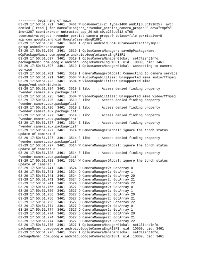 Logcat 1711709451490 | PDF | Operating System Families | Computer Architecture