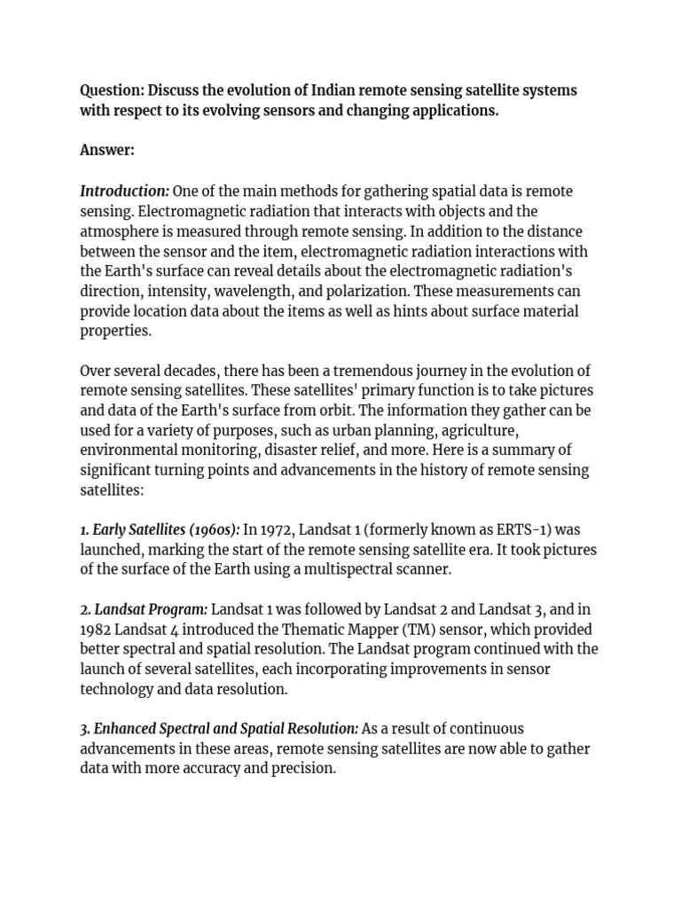 Remote Sensing Assignment | PDF | Remote Sensing | Satellite Remote Sensing Assignment | PDF | Remote Sensing | Satellite