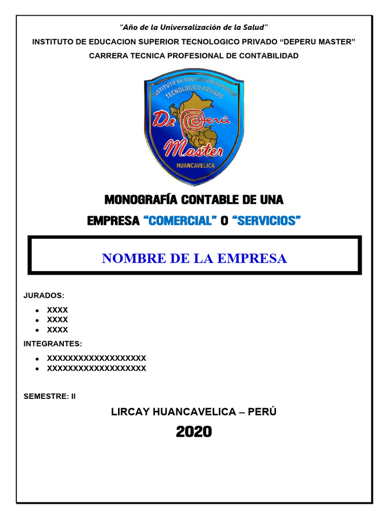 ESQUEMA DE TRABAJO PRACTICO FINAL II | PDF | Contabilidad | Business