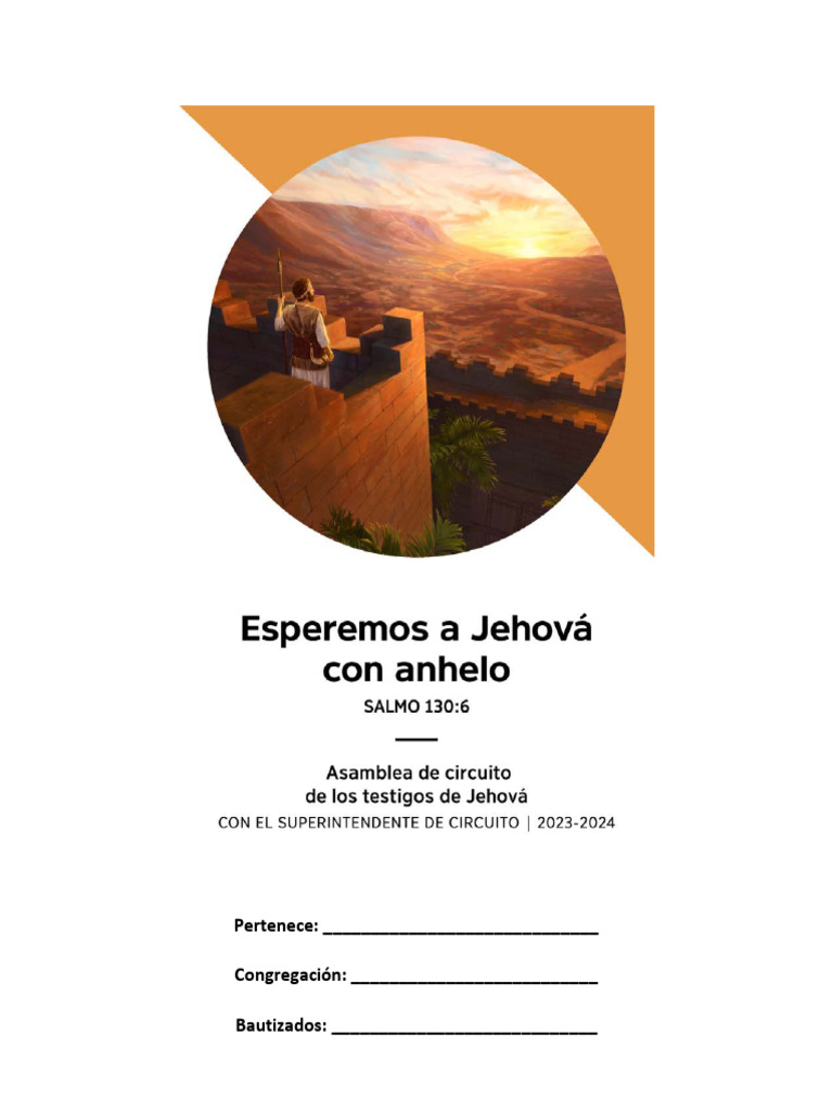 Cuaderno de Notas - Asamblea Circuito 2023.24 - Esperemos A Jehova Con ... Cuaderno de Notas - Asamblea Circuito 2023.24 - Esperemos A Jehova Con ...