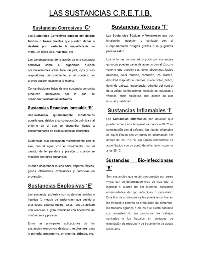 12-02 Las Sustancias CRETIB | Descargar gratis PDF | Corrosión ...