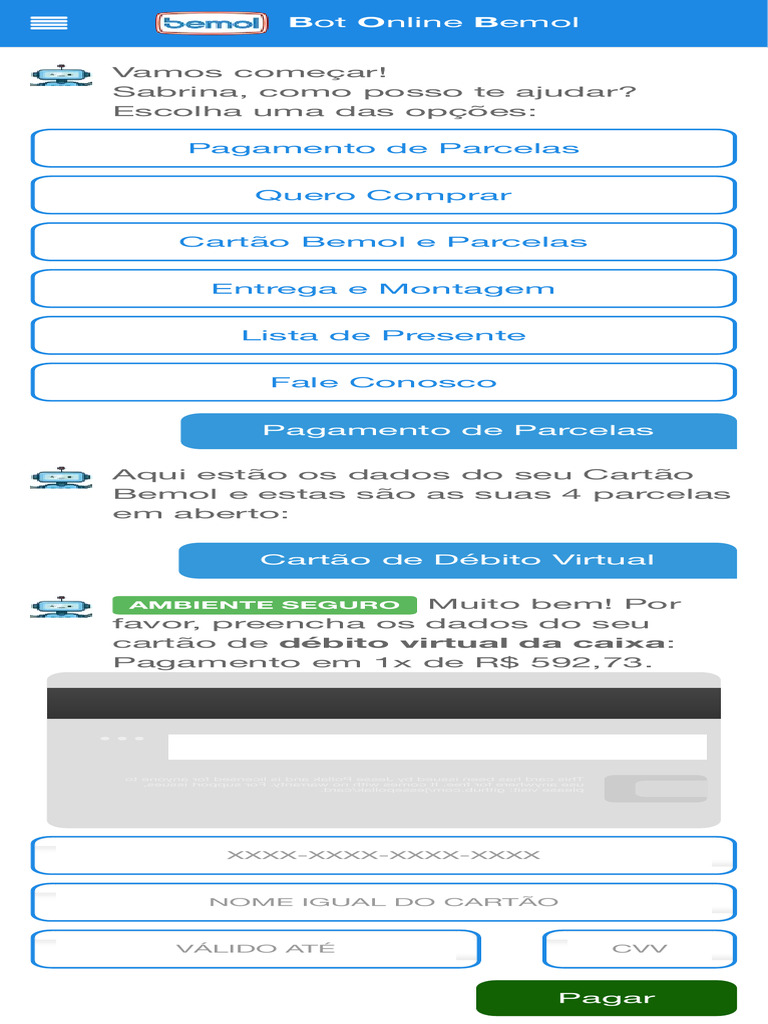 Bot Online Bemol | PDF