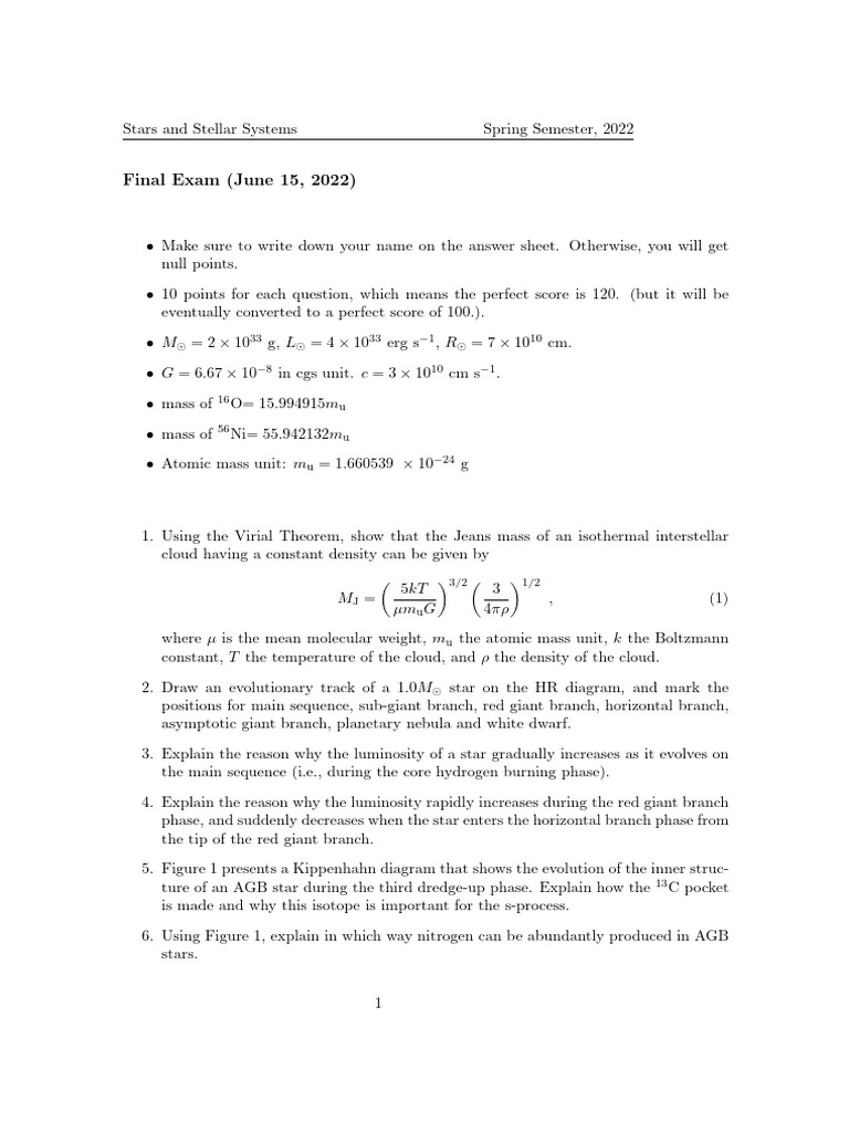 2022 Final | PDF | Stars | Supernova 2022 Final | PDF | Stars | Supernova