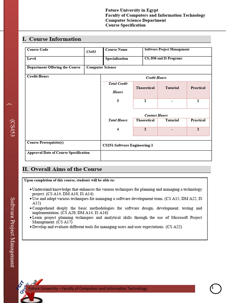 CS453-Software Project Management | PDF | Project Management | Software