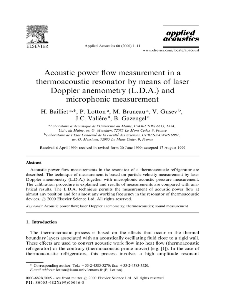 Power Flow | PDF | Physical Phenomena | Acoustics
