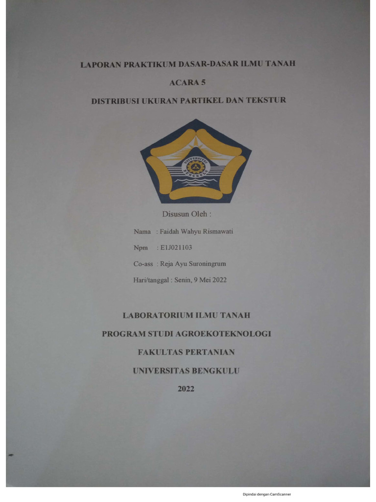 Laprak 5 DDIT - E1J021103 - Faidah Wahyu Rismawati | PDF