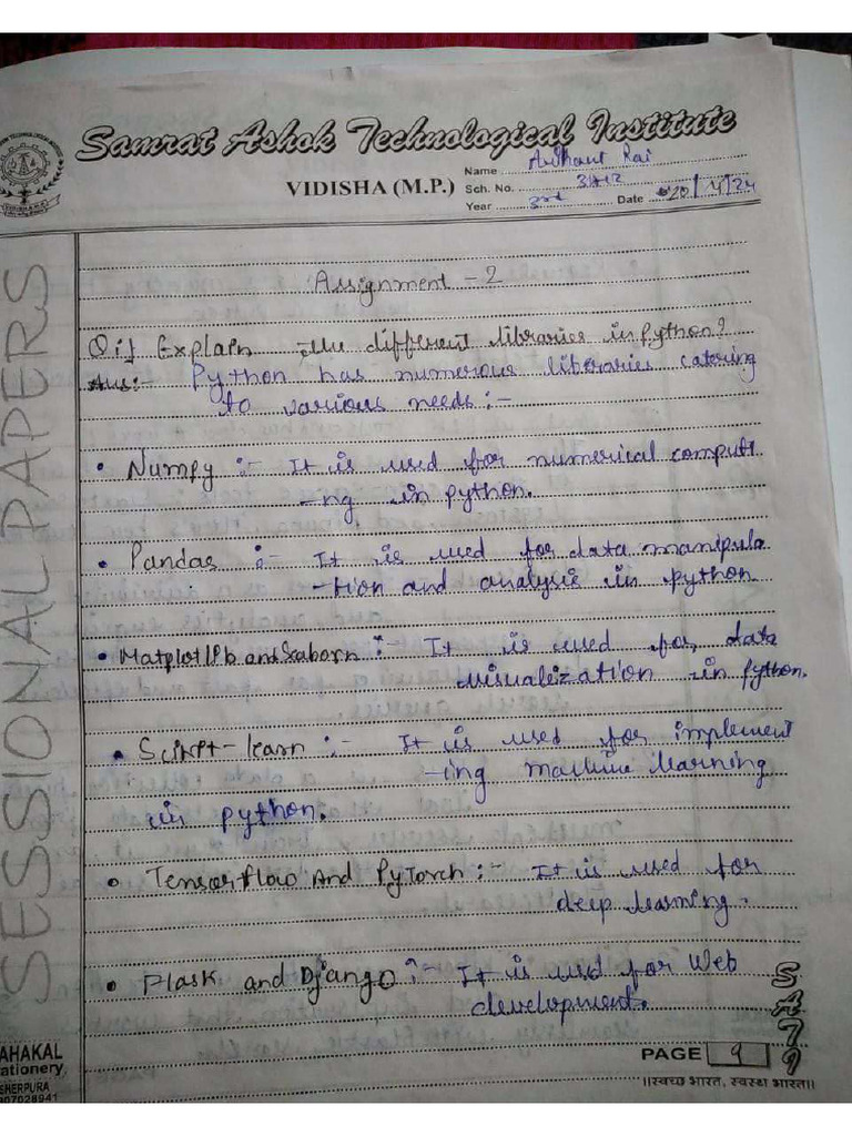 DHV ASSIGNMENT | PDF