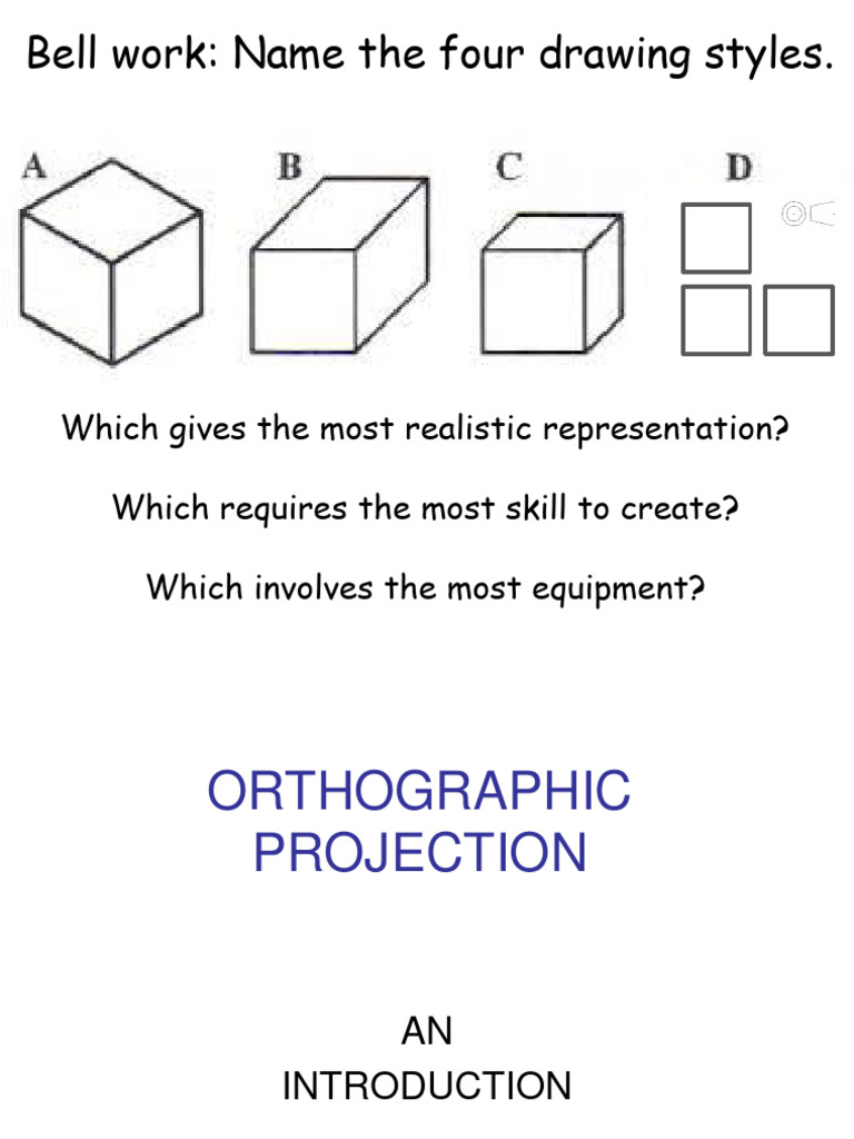 Revision On The Rules of Orthographic Drawing | PDF | Engineering ...