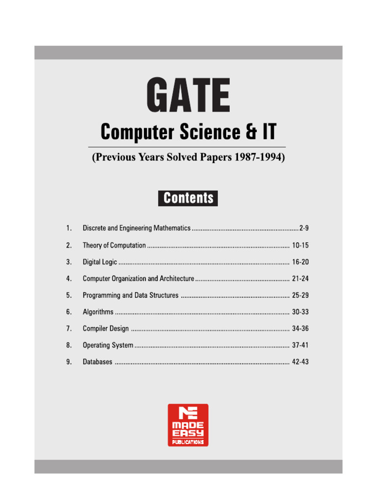 Gate Previous Year Made Easy | PDF Gate Previous Year Made Easy | PDF