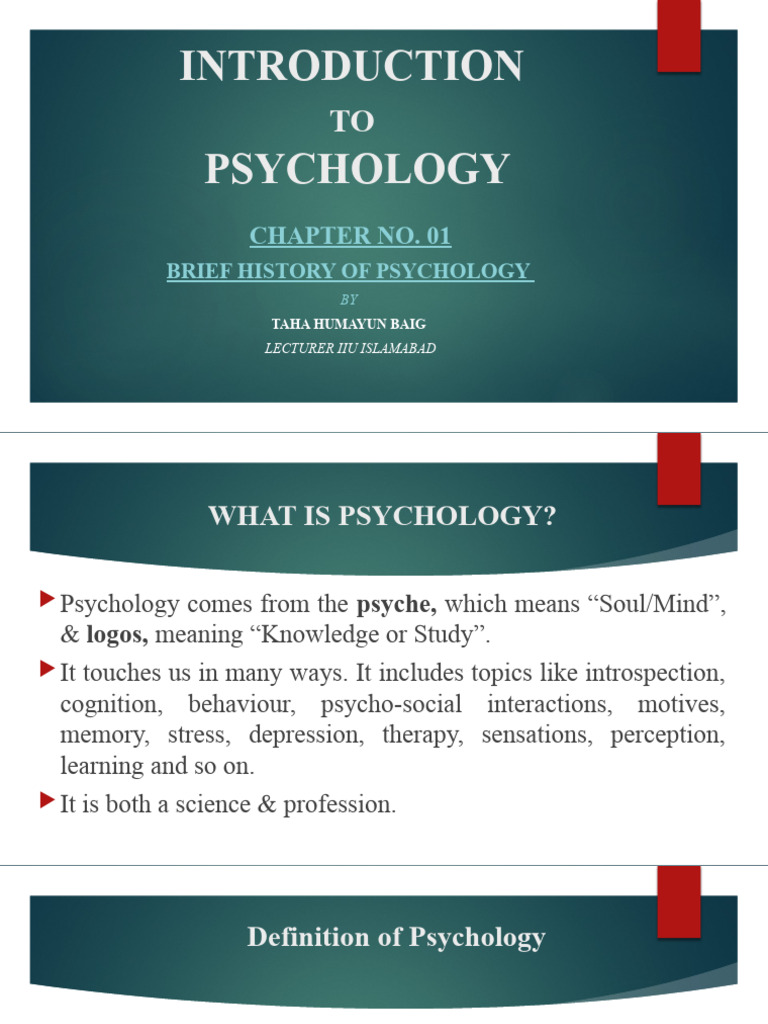 Brief History of Psychology Overview | PDF | Psychology | Psychotherapy