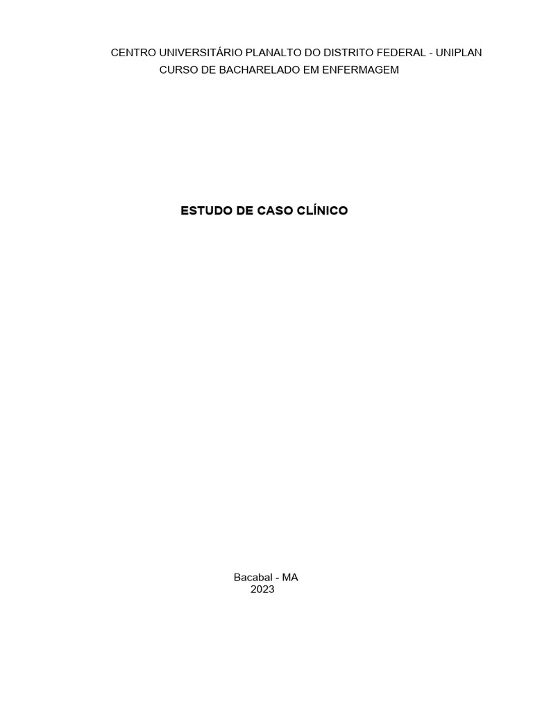 Estudo de Caso Enfermagem 1 | PDF | Hipertensão | Diabetes Estudo de Caso Enfermagem 1 | PDF | Hipertensão | Diabetes