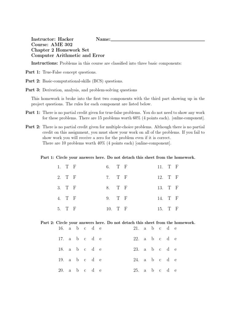 Ame302 Chapter2 Homework Set | PDF | Accuracy And Precision | Numbers