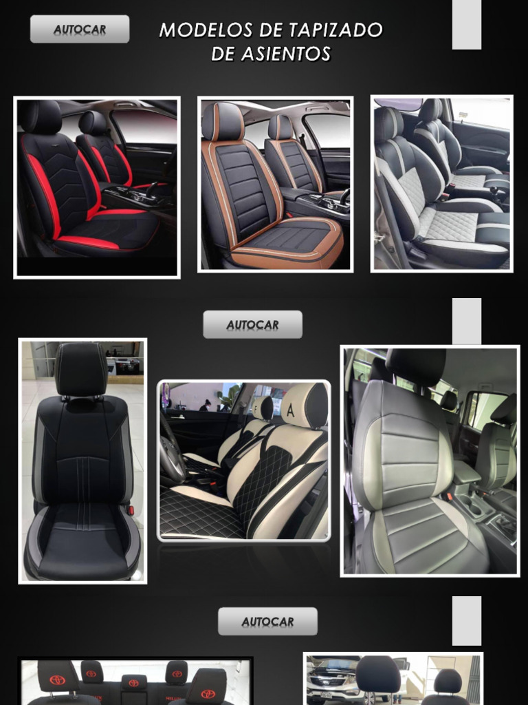 MODELO DE TAPIZADO ASIENTOS -AUTOCAR -2024 | PDF