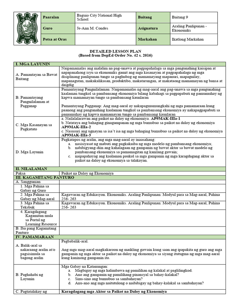 Grade9 3rdgrading W2D1 | PDF
