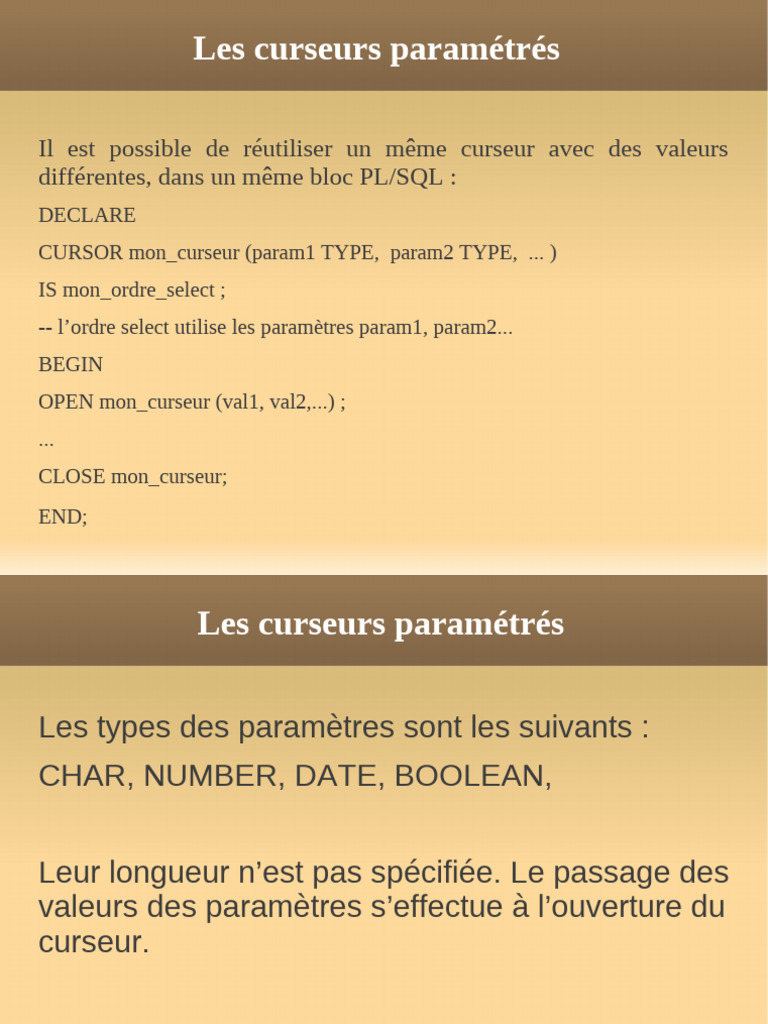 CBD 3 | PDF | PL/SQL | Programmation informatique