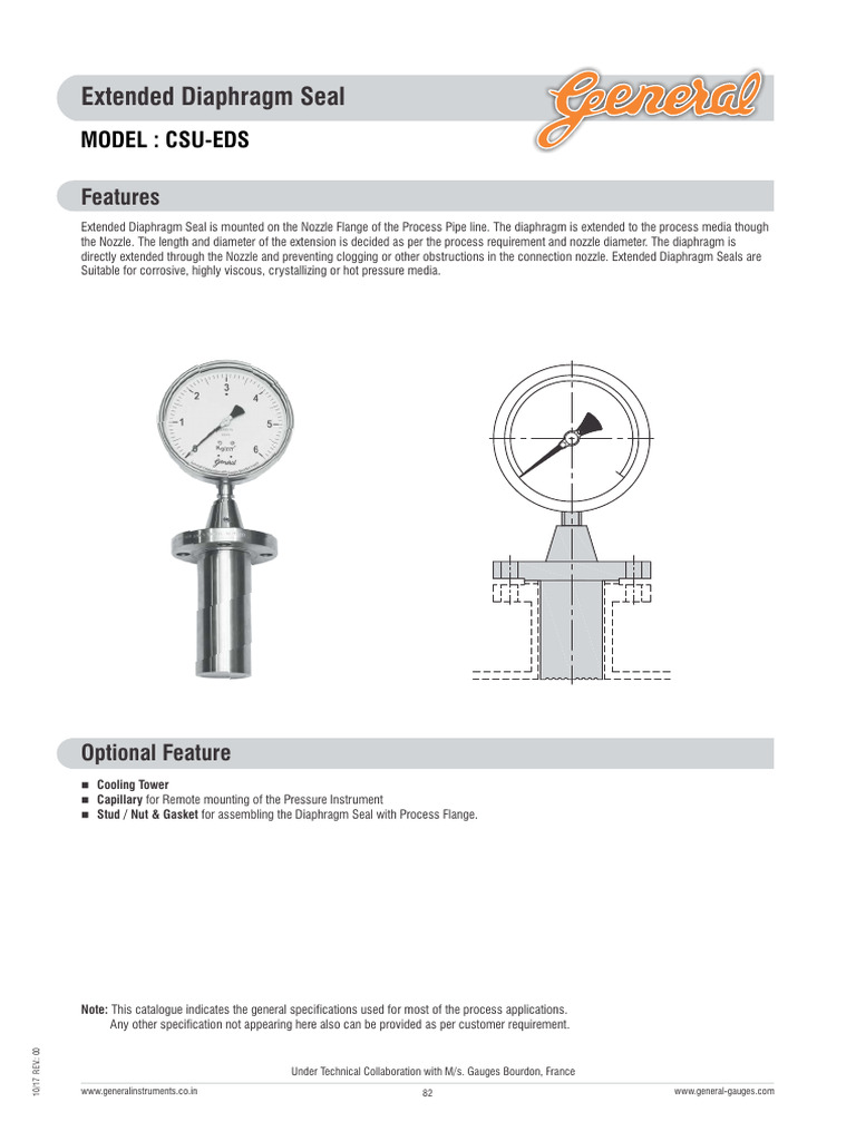 Extended Diaphragm Seal | PDF | Mechanical Engineering