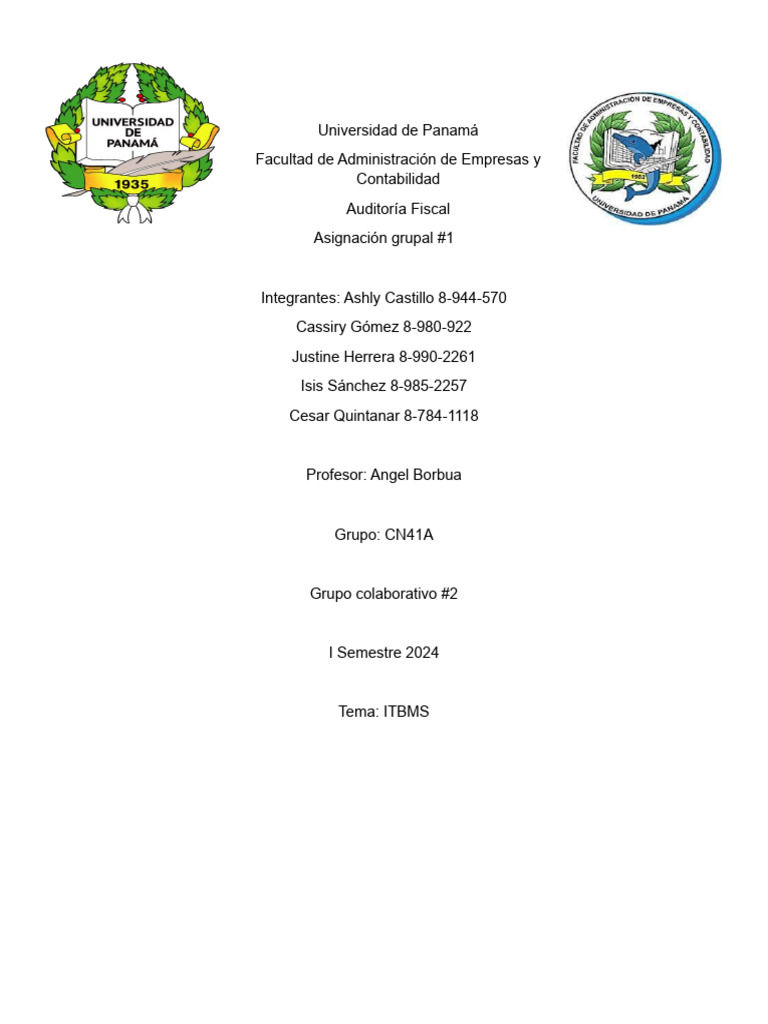 Impuesto ITBMS en Panamá: Guía Completa | PDF | Impuestos | normas ...