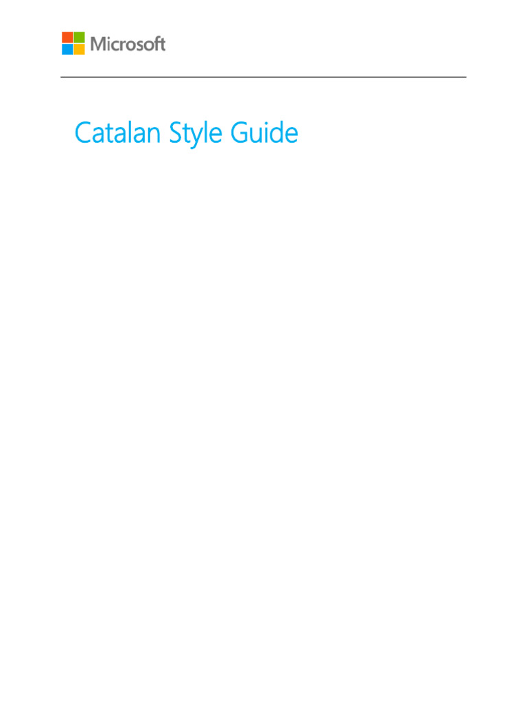 Cat Esp StyleGuide | PDF