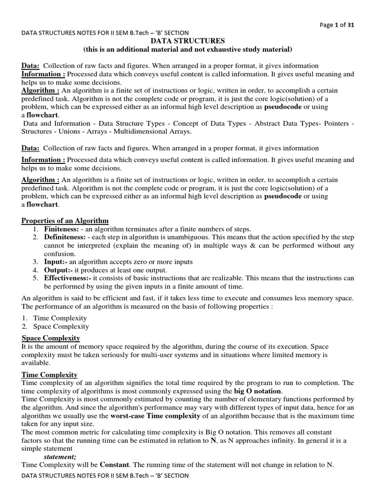 Data Structures 2 | PDF | Time Complexity | Theoretical Computer Science
