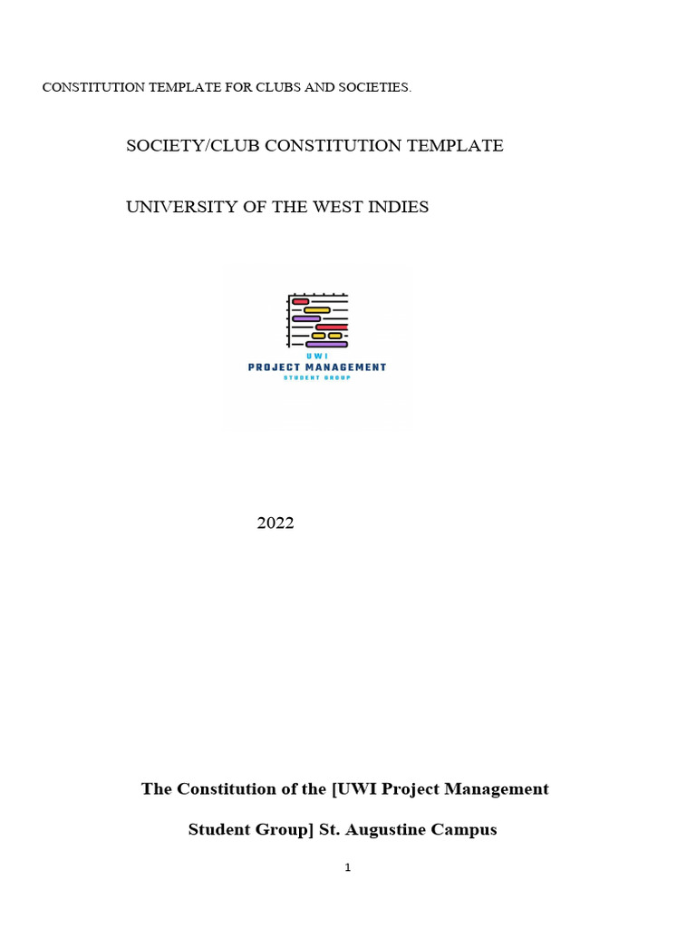 Project Management - Constitution | PDF | Supermajority | Government